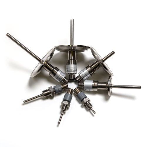 Sanitary temperature sensor calibration